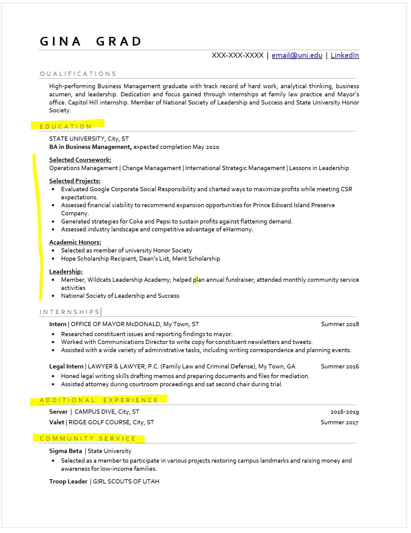 From New Grad to Established Pro: How Your Resume Changes after ...